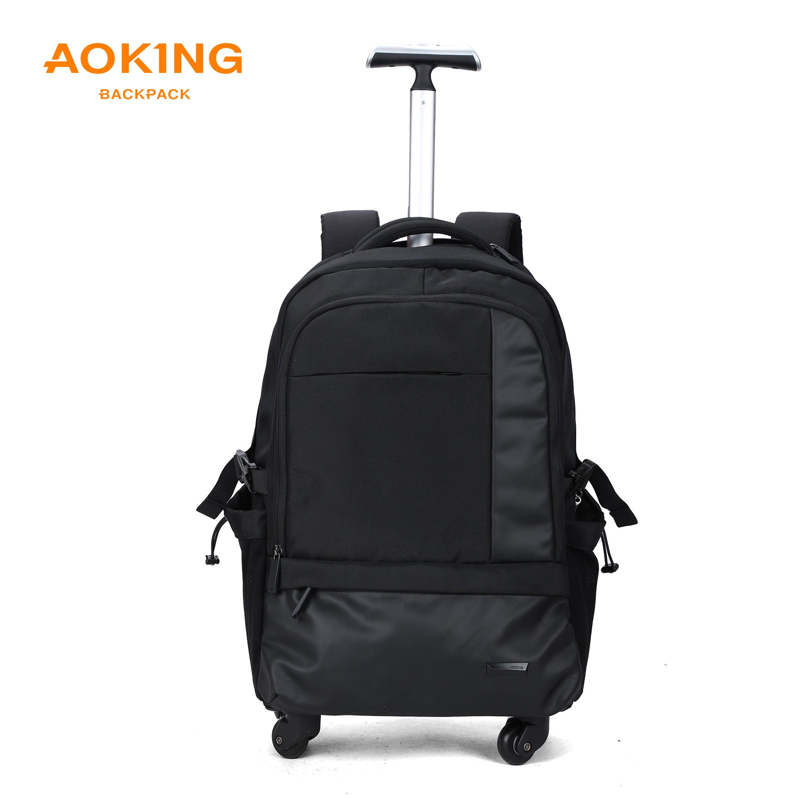Aoking Rolling Trolley Backpack Black SLN69569