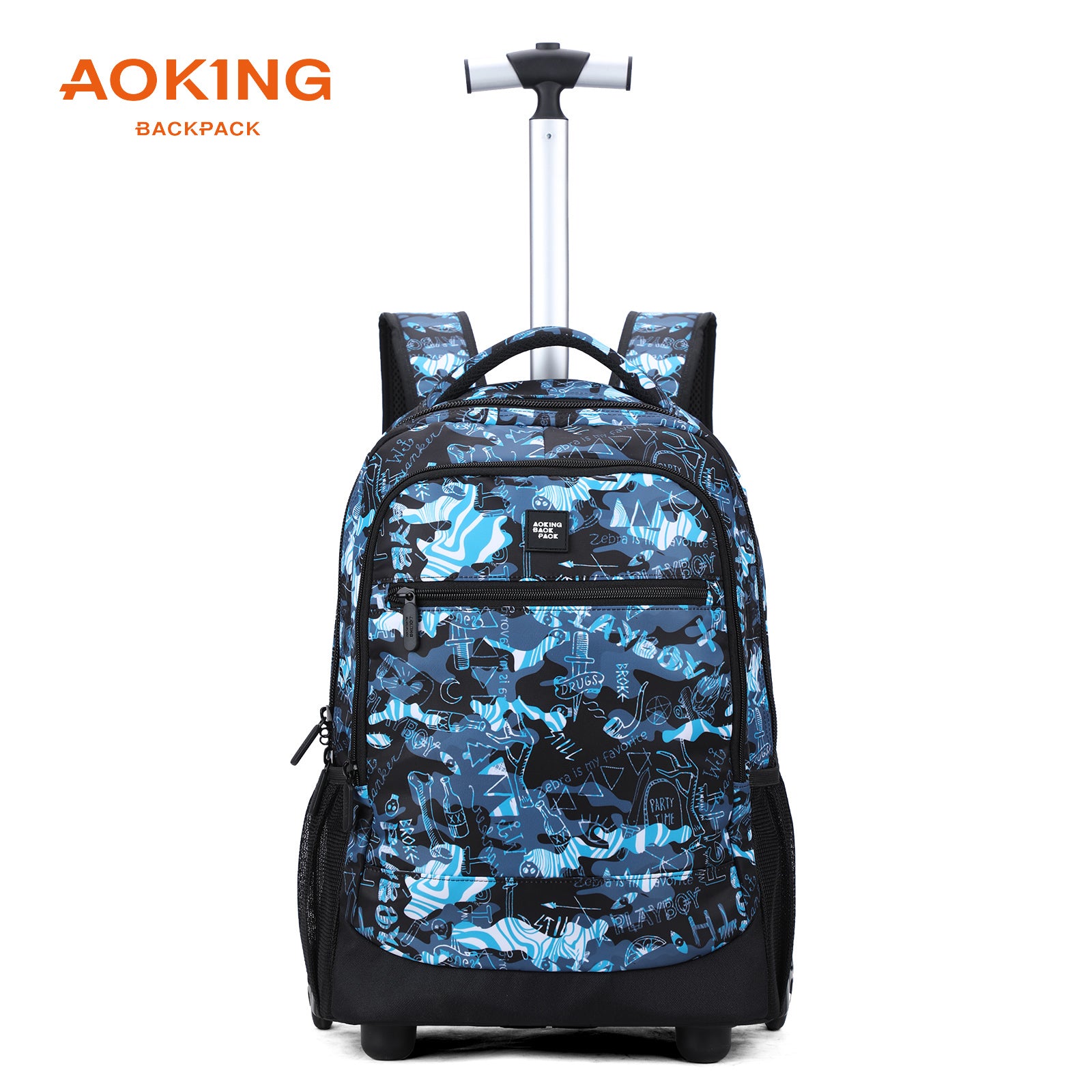 Laptop Waterproof Carry-on Travel Backpack with Trolley | Aoking