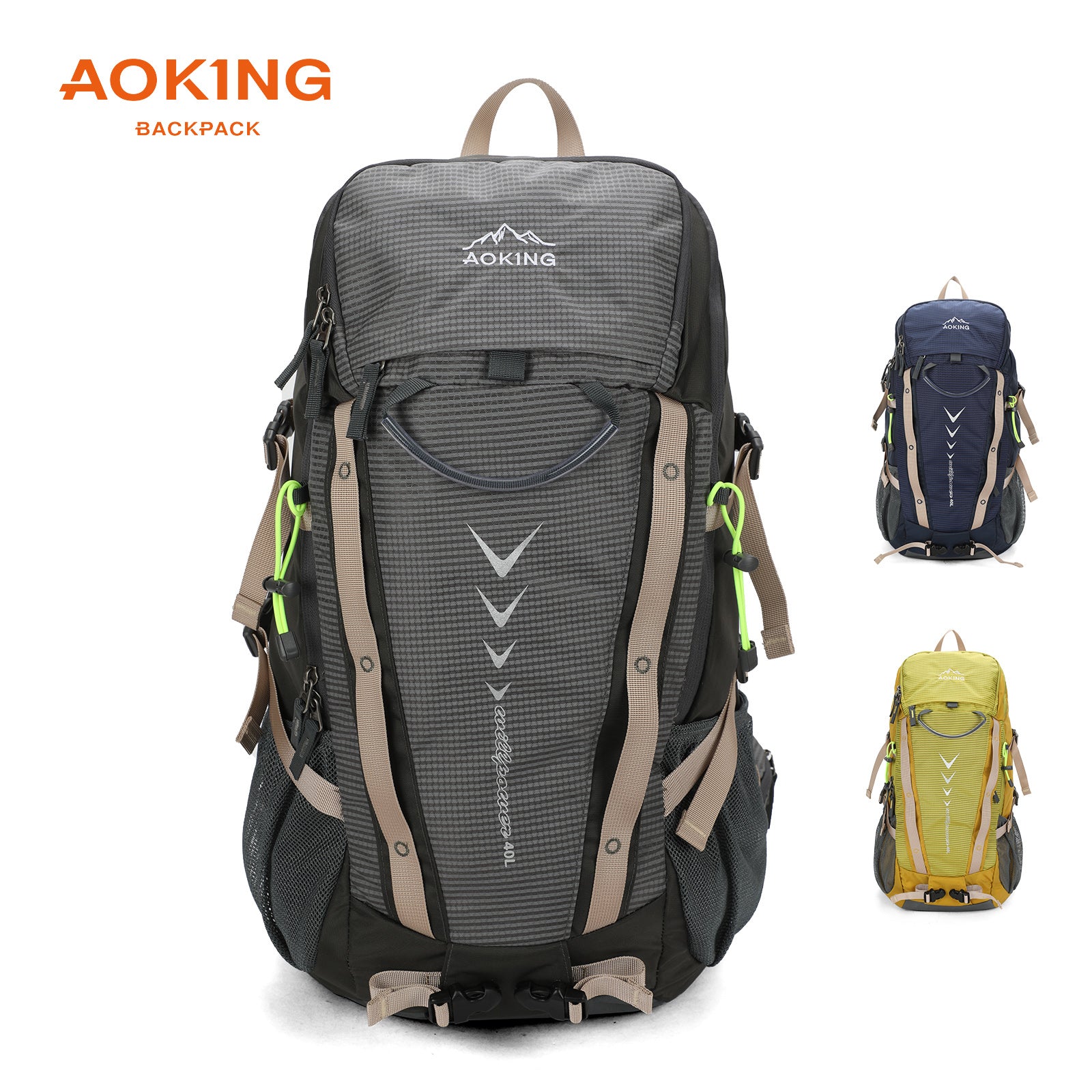 Aoking Backpack Large Capacity Casual Backpack Waterpoor Outdoor Bag Y