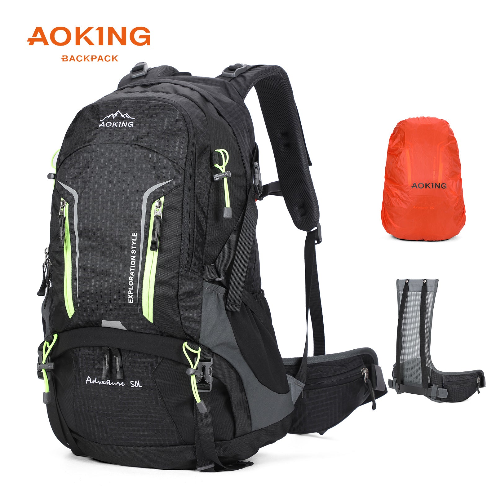 Aoking Backpack Large Capacity Casual Backpack Waterpoor Outdoor Bag Y